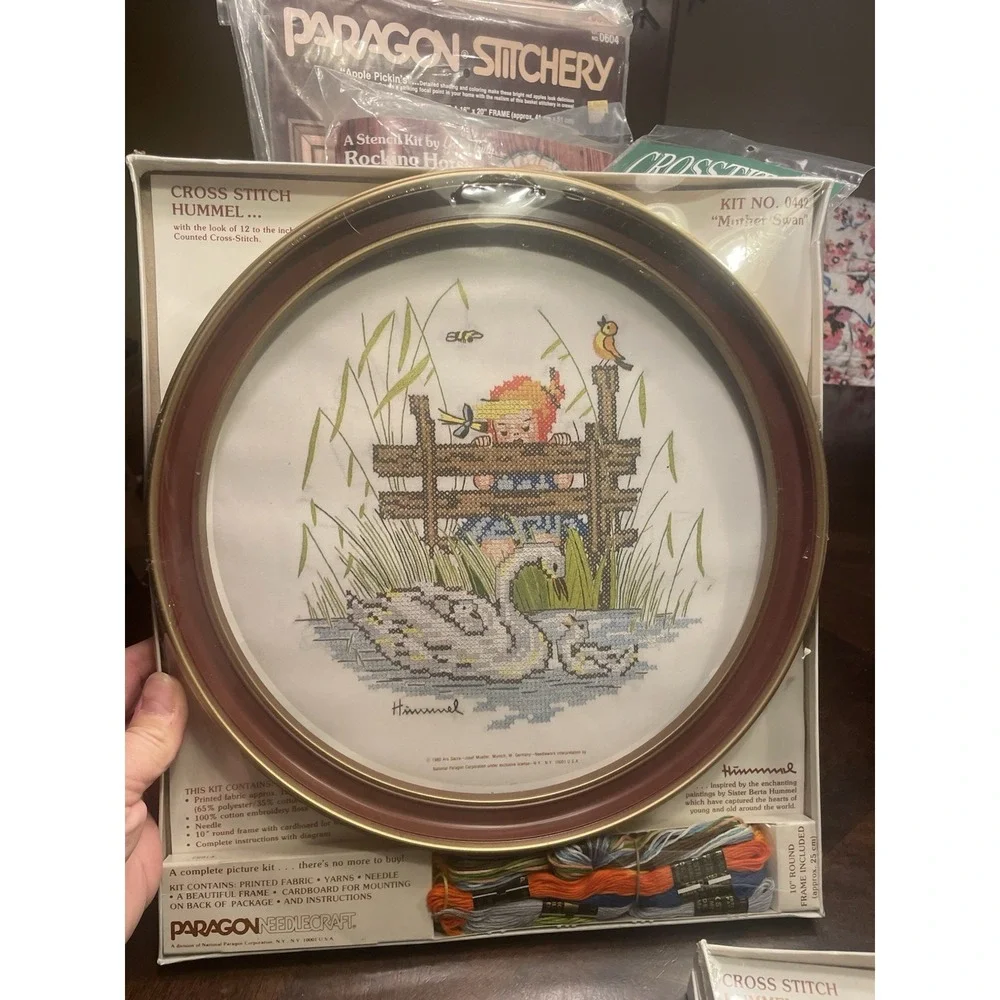 PARAGON | Office | Vintage Paragon Needlecraft Kit 442 Mother Swan New ...